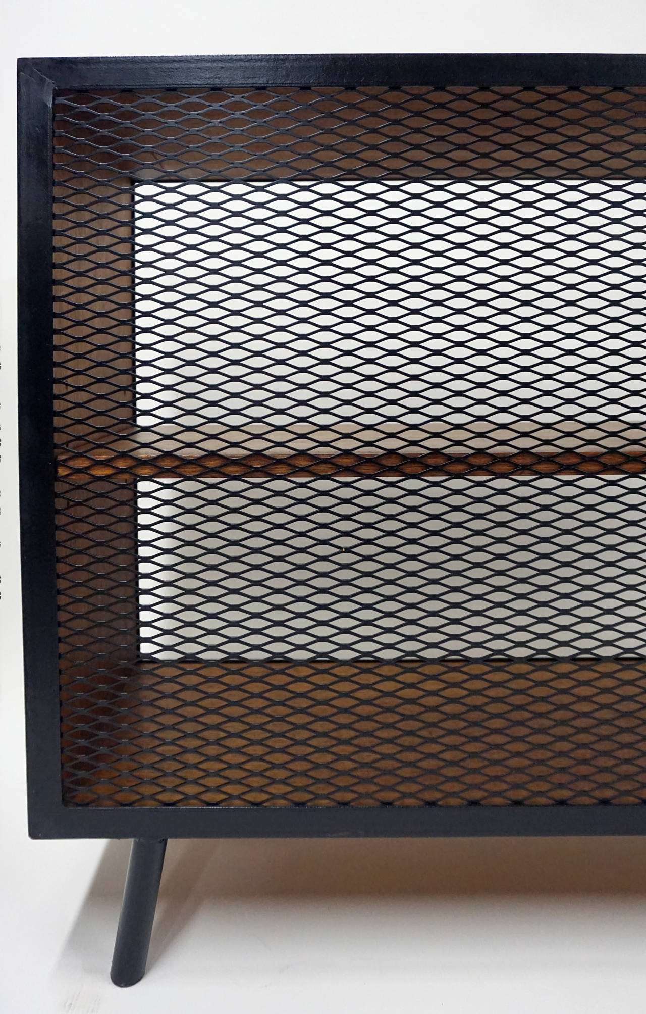 1950s Vista Furniture Co. of California Mahogany and Expanded Metal ...