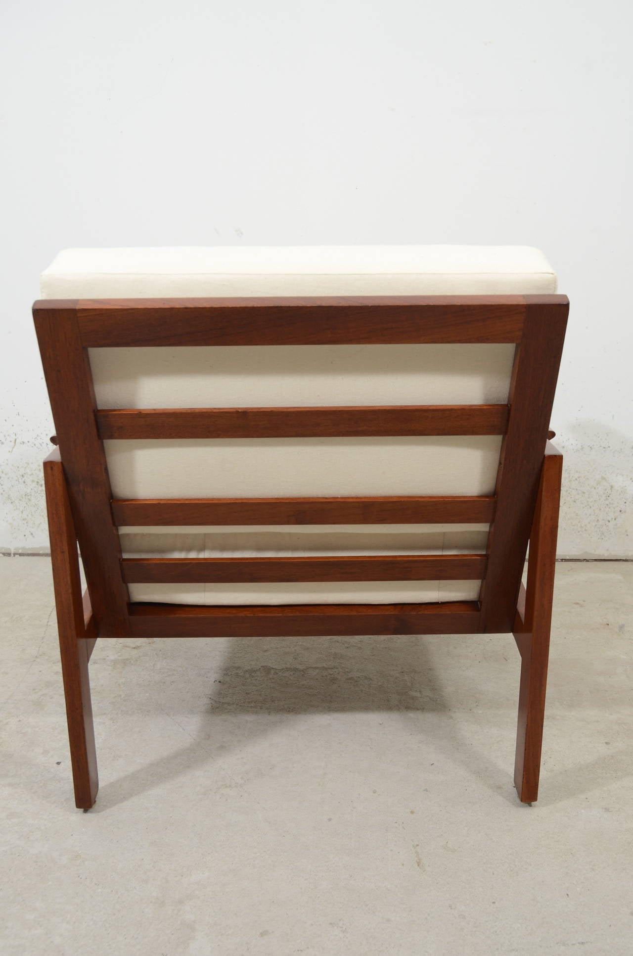 Pair of Danish Modern Teak Wood Open Armchairs by George Tanier at ...
