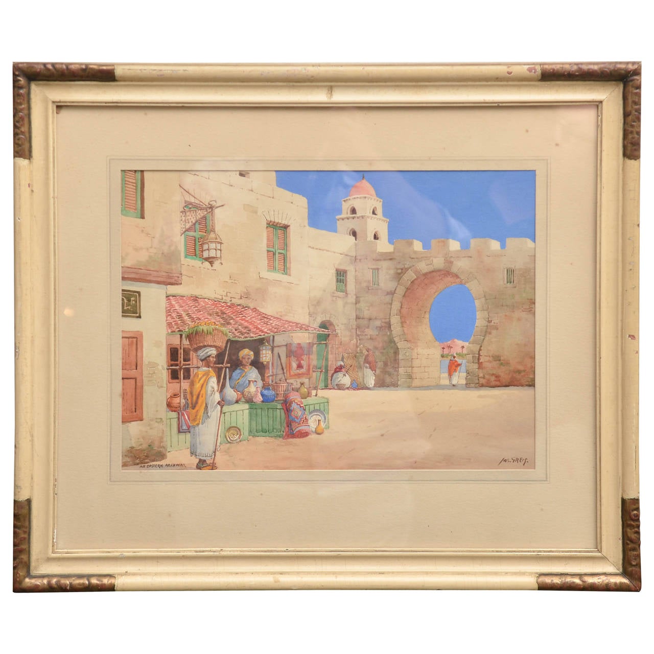 James Greig Watercolor "An Eastern Archway" at 1stDibs