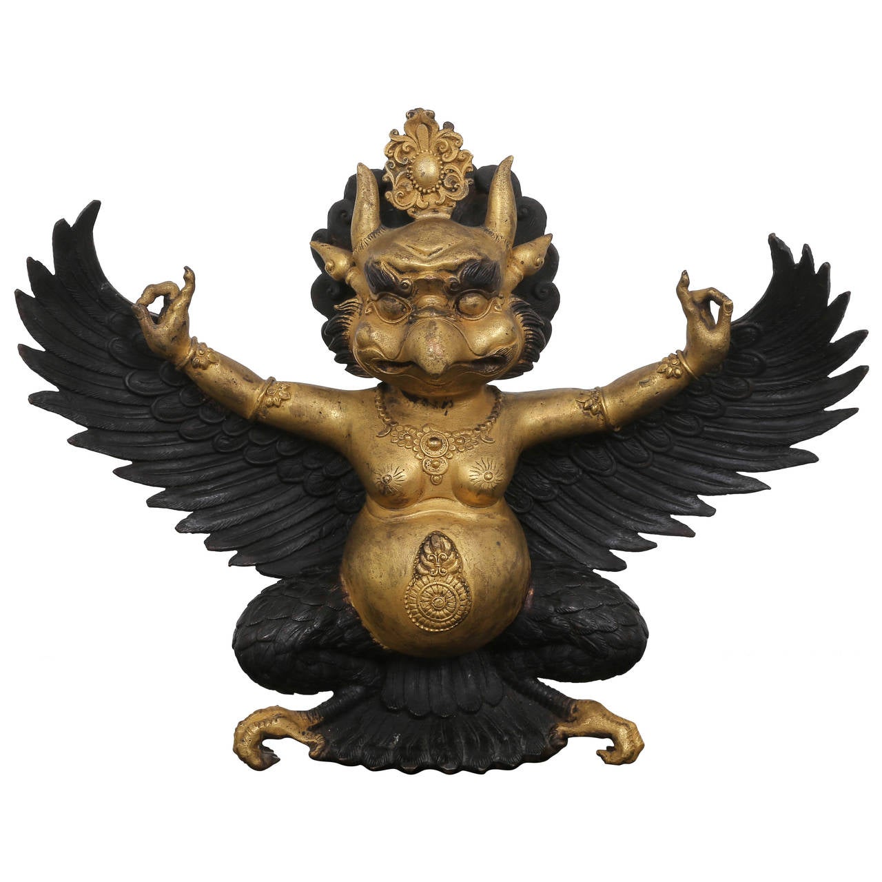 19th Century Tibetan Bronze "Garuda" Biro Goo For Sale at 1stDibs