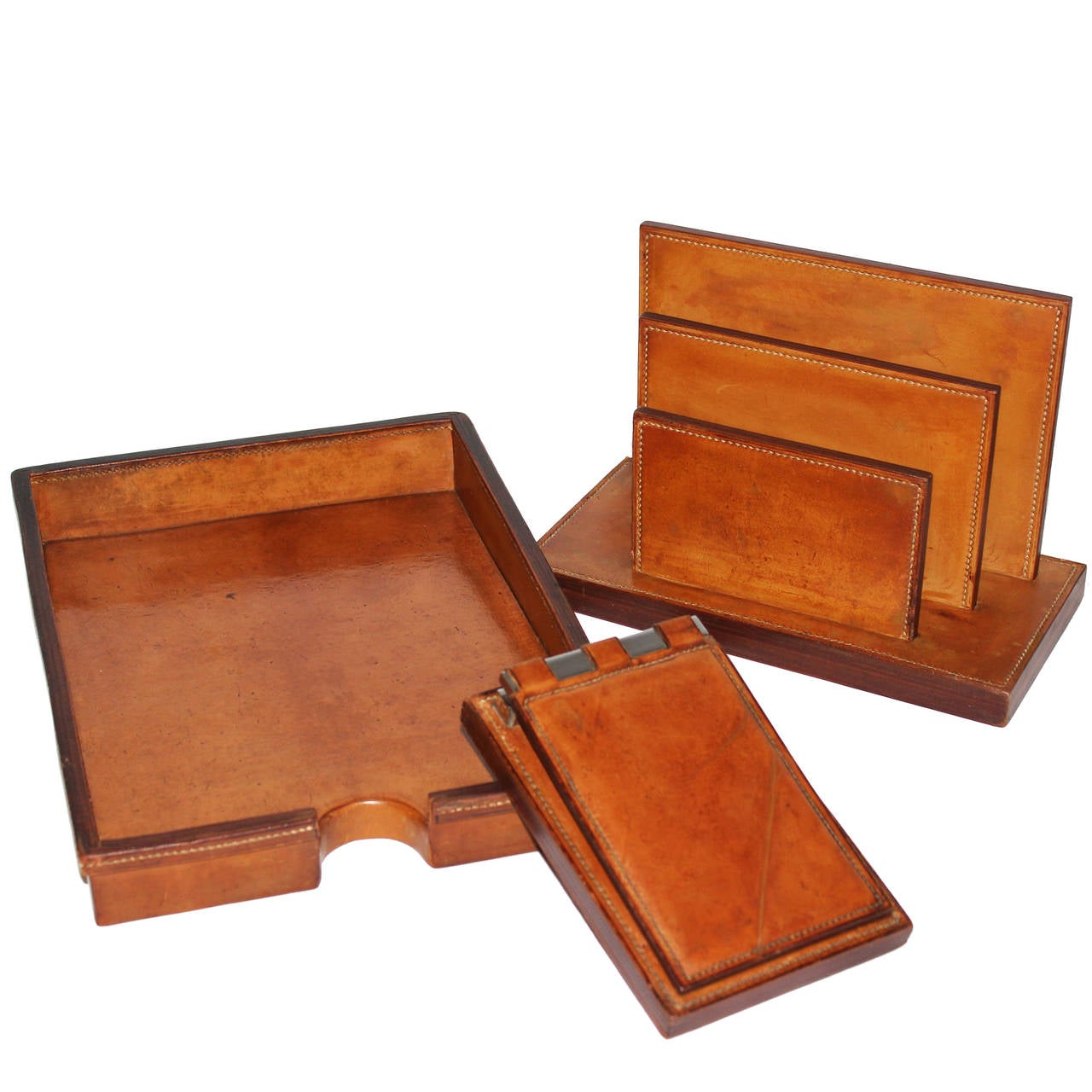 Hermès Dupré-Lafon Desk Set, 1950 at 1stDibs