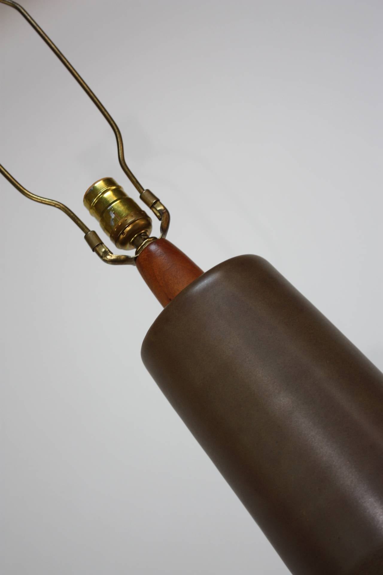 Large Ceramic Martz for Marshall Studios 'Tootsie Roll' Lamp For Sale ...