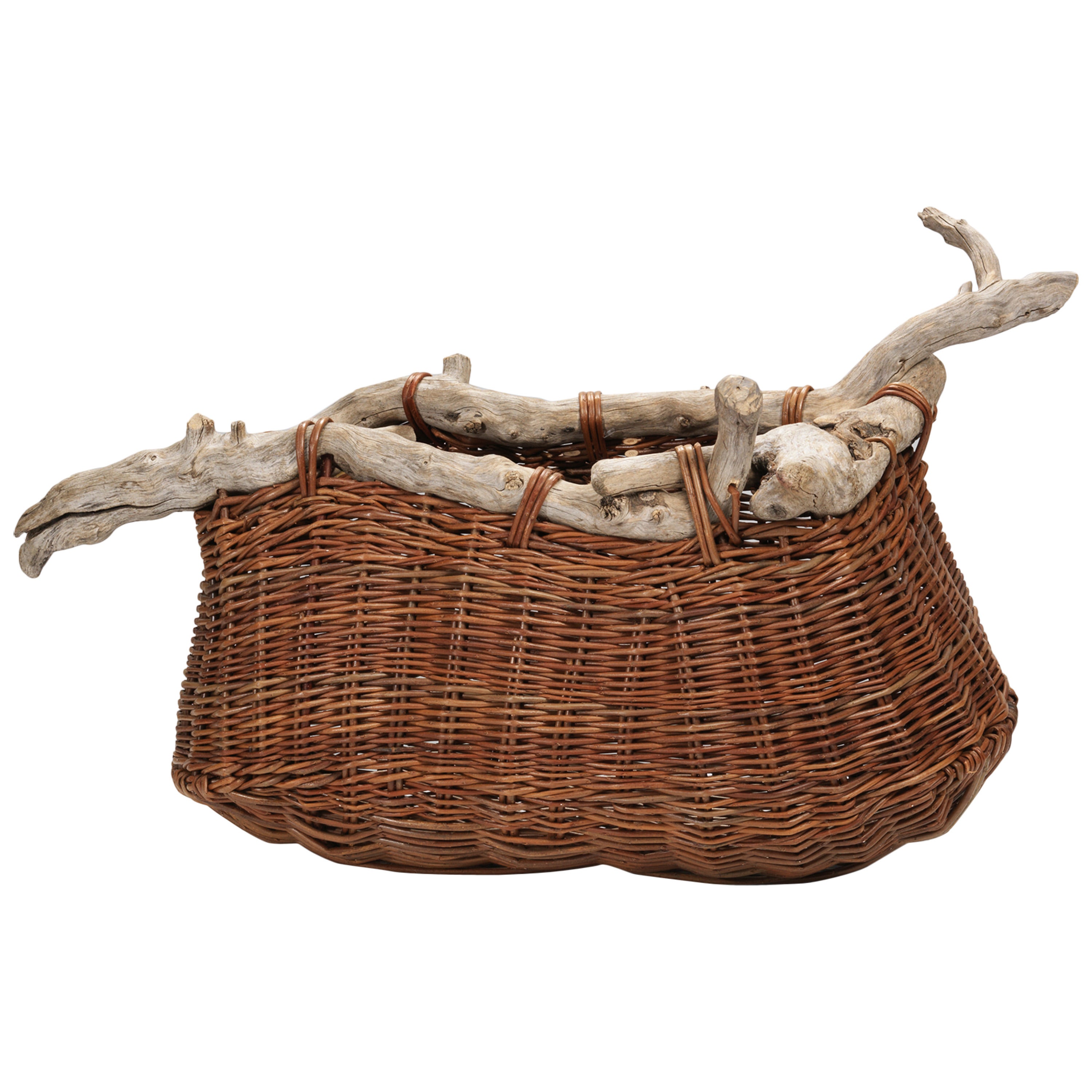 Sculptural Basket with Bog Oak and Stone by Joe Hogan Irish Basket ...