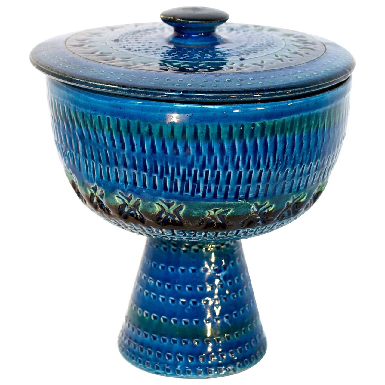 Bitossi Lidded Compote For Sale at 1stDibs