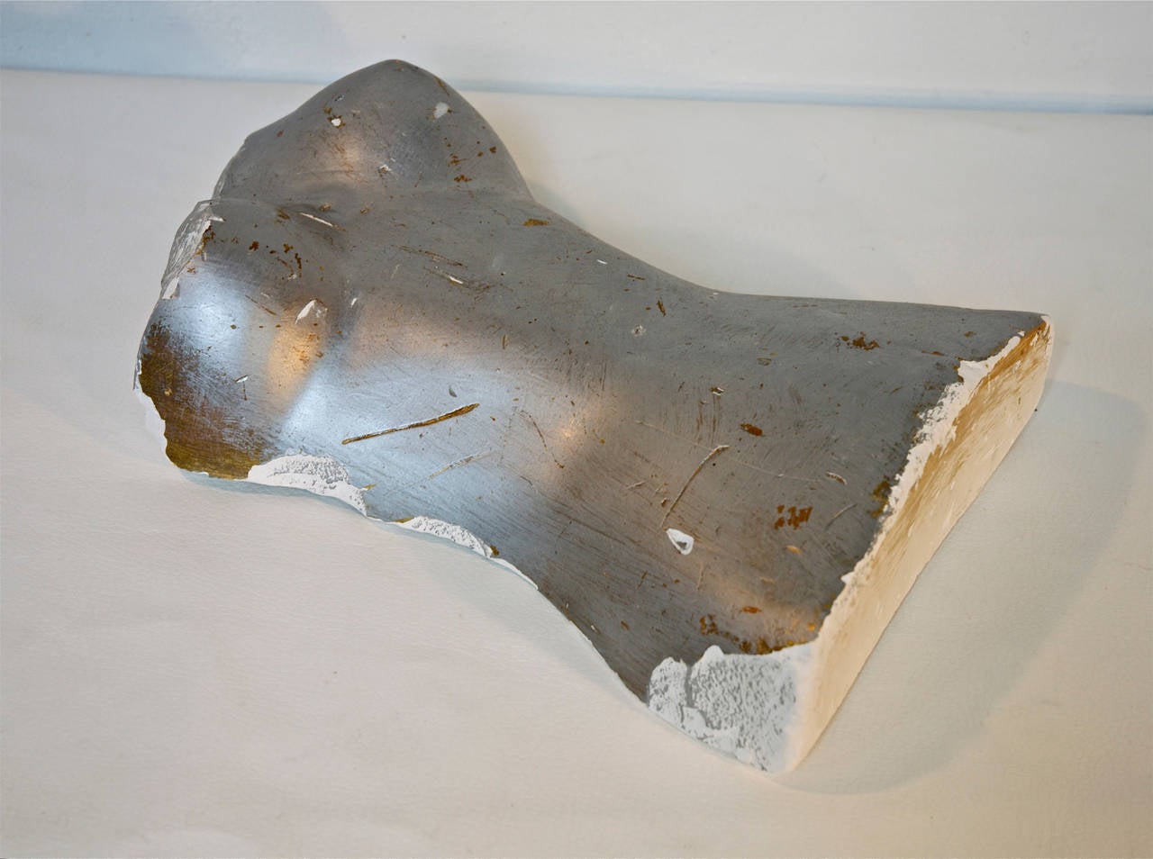 Plaster Bust in Silver For Sale at 1stDibs