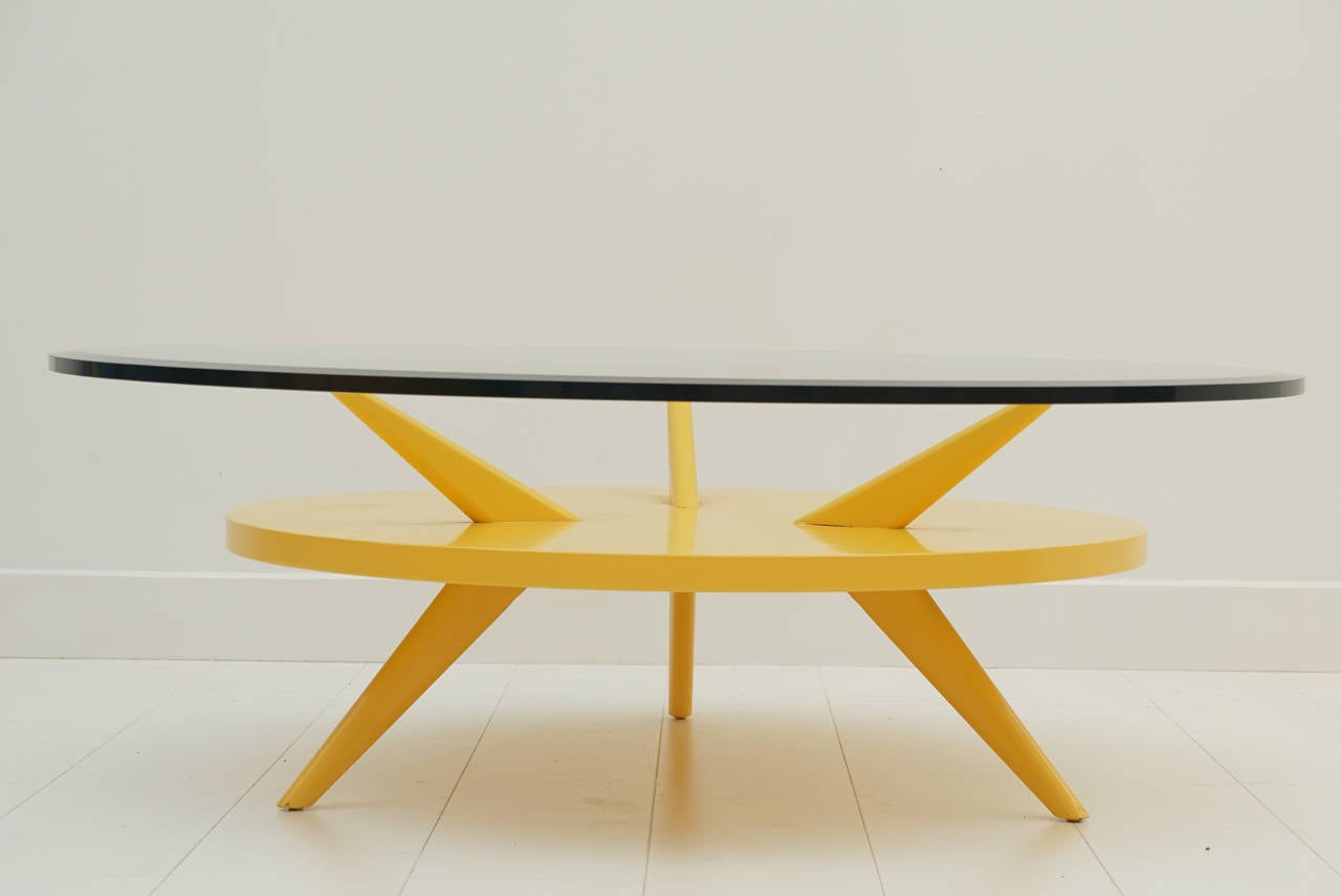 Vintage Lemon Drop Yellow Coffee Table For Sale at 1stDibs | vintage ...