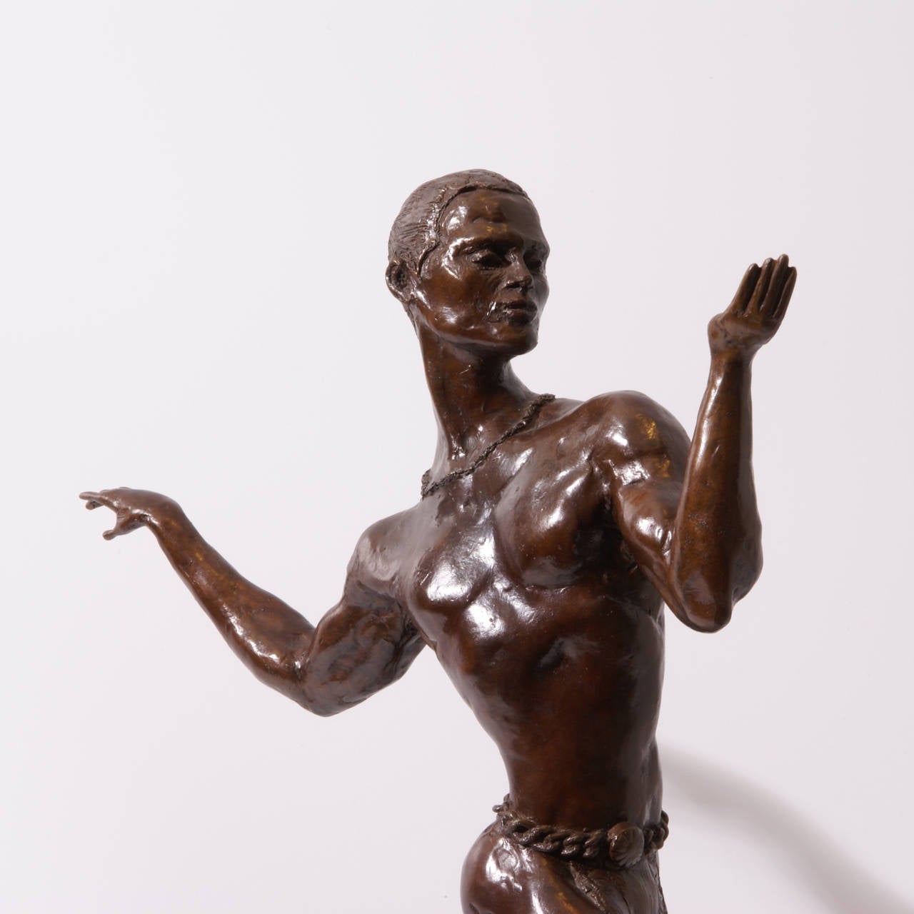 Tom Merrifield "Creole" Dancer Bronze Sculpture For Sale at 1stDibs