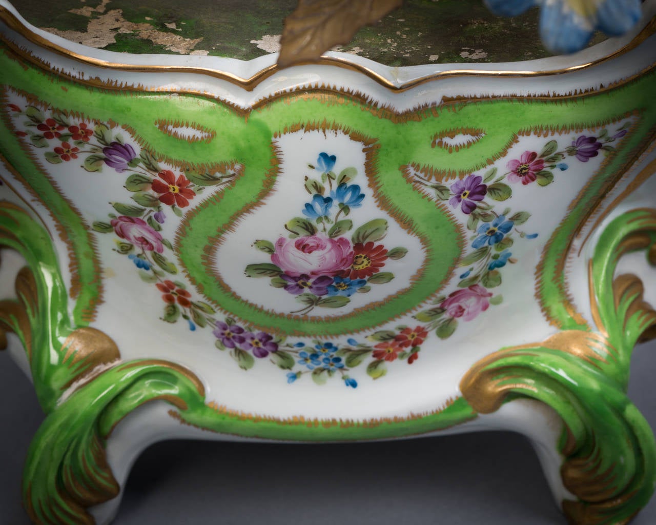 Pair of French Porcelain Cachepots, circa 1860 at 1stDibs