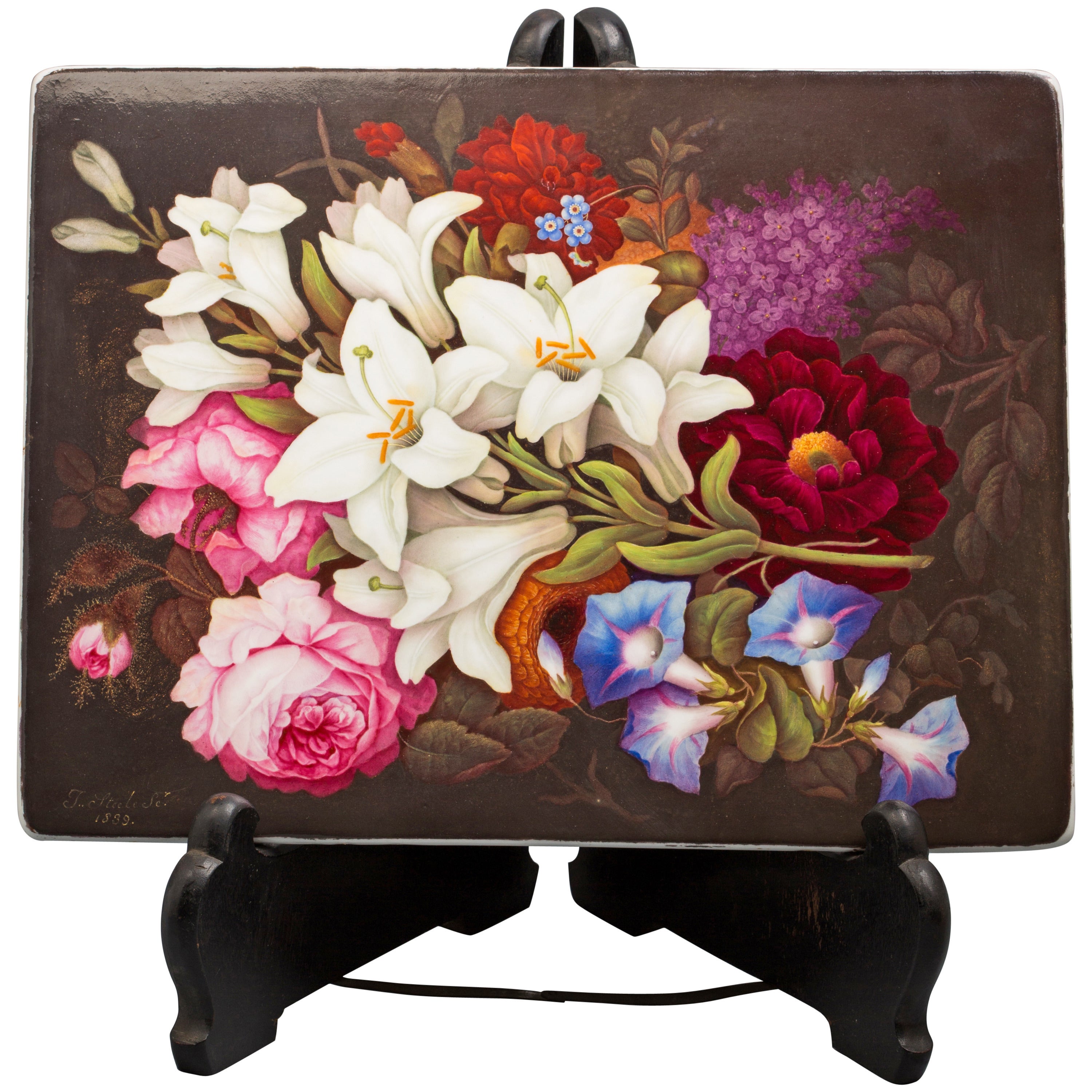 English Plaque, Signed Thomas Steele, 1839 at 1stDibs