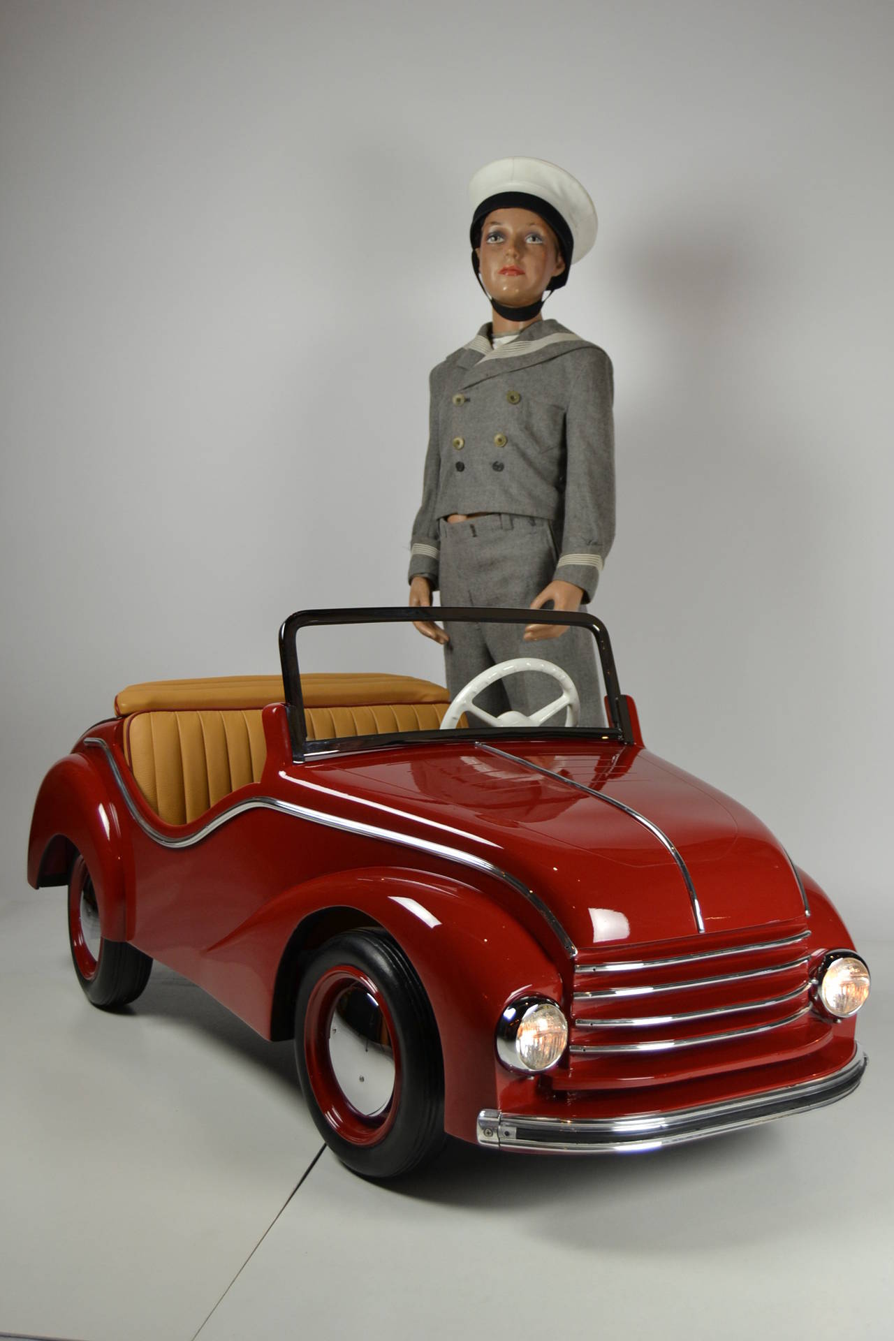DKW Auto Union Wooden Carousel Ride Convertible Car at 1stDibs