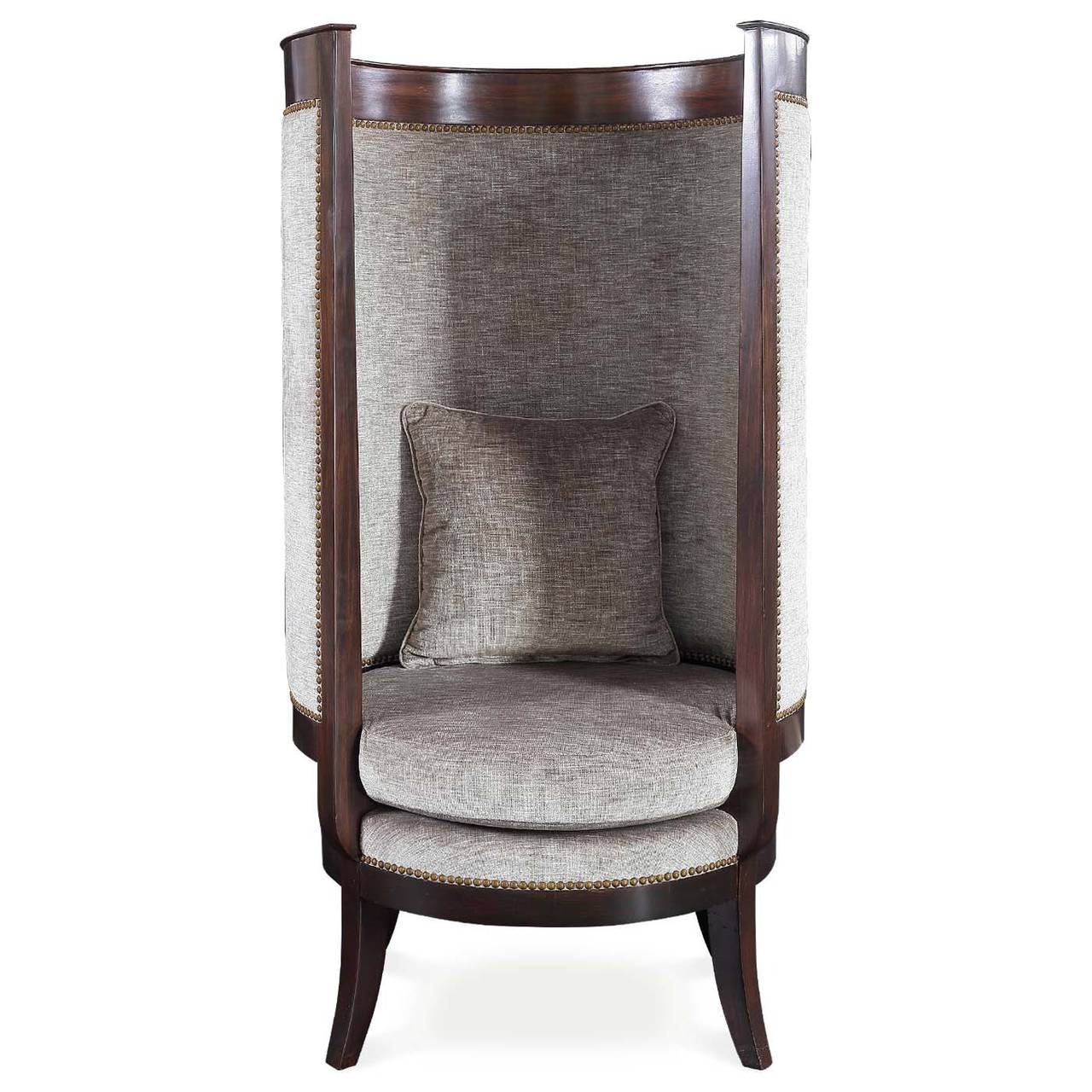 Wing Barrel Lounge Chair at 1stDibs