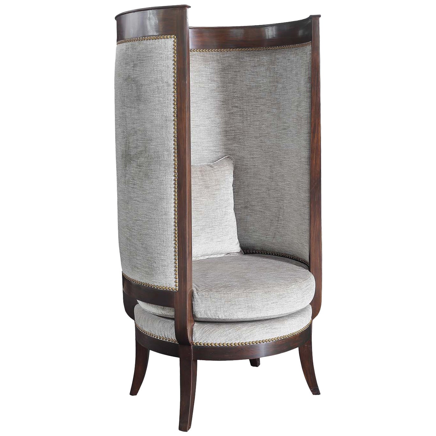 Wing Barrel Lounge Chair at 1stDibs