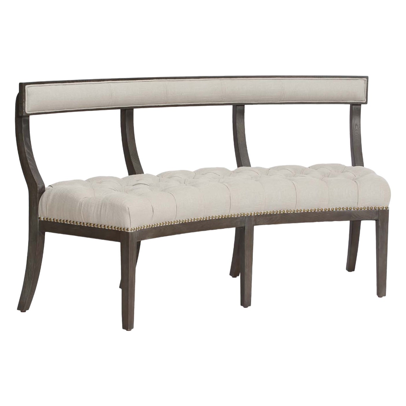 Crescent Settee or Bench For Sale at 1stDibs