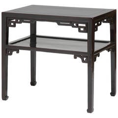 Antique Chinese Lacquer Display Table with a Mid-Shelf, Ming Style For ...