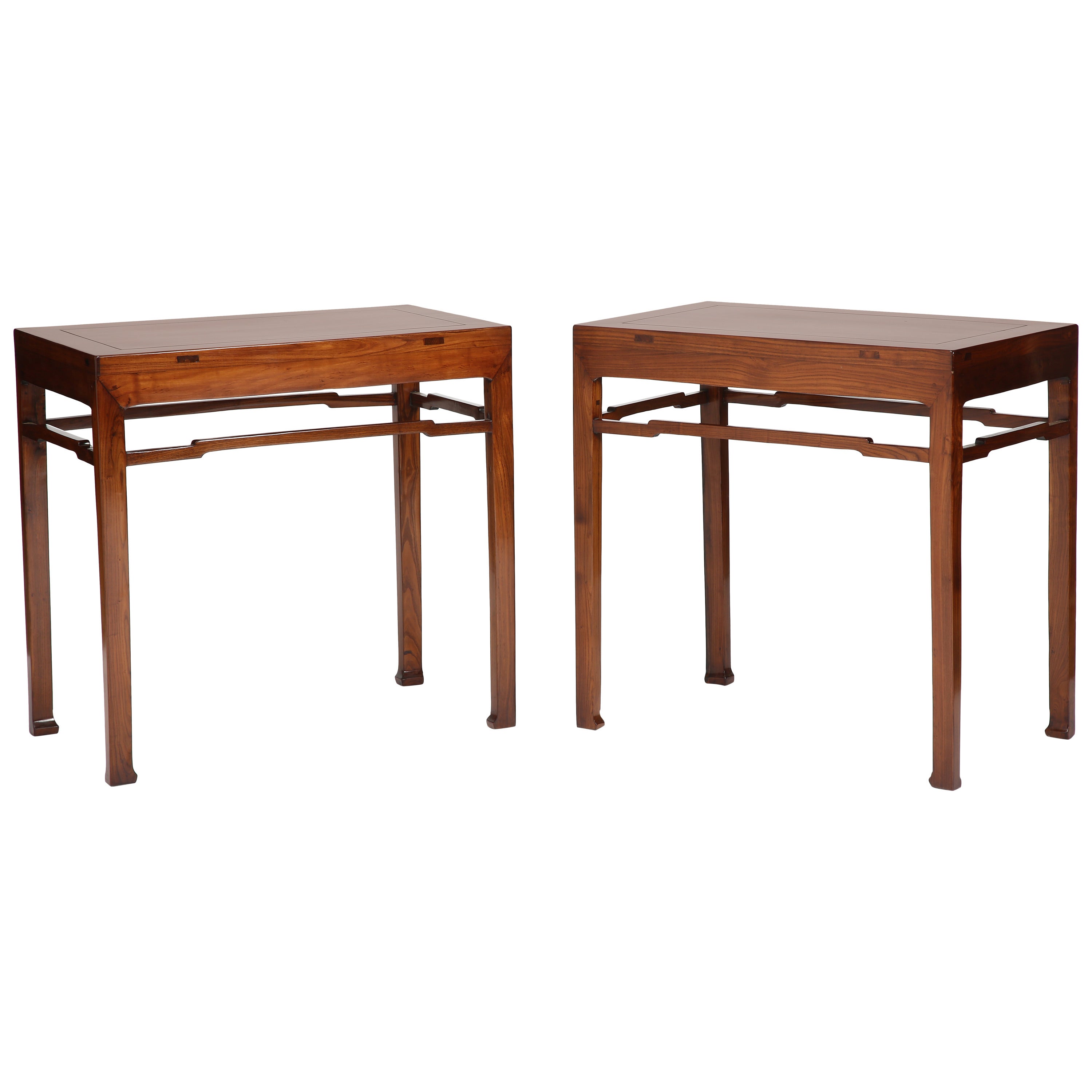 Pair of Antique 19th Century Chinese Side or Console Tables, Ming Style ...