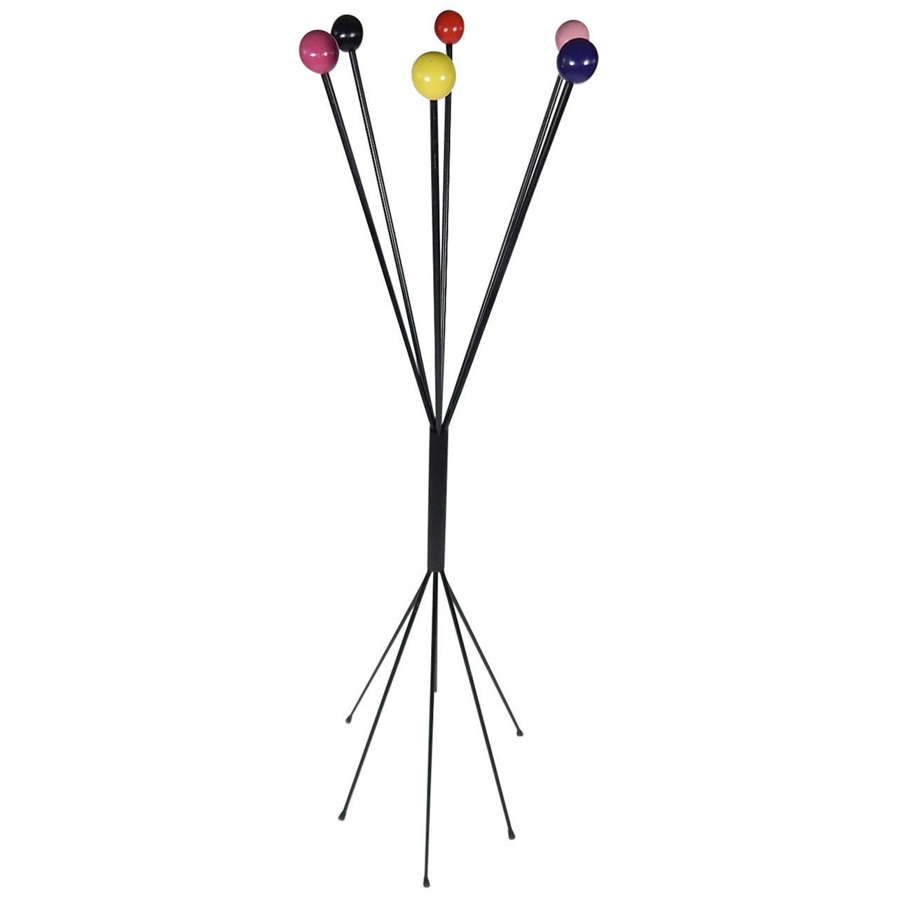 Tall Midcentury Atomic Coat Rack at 1stDibs