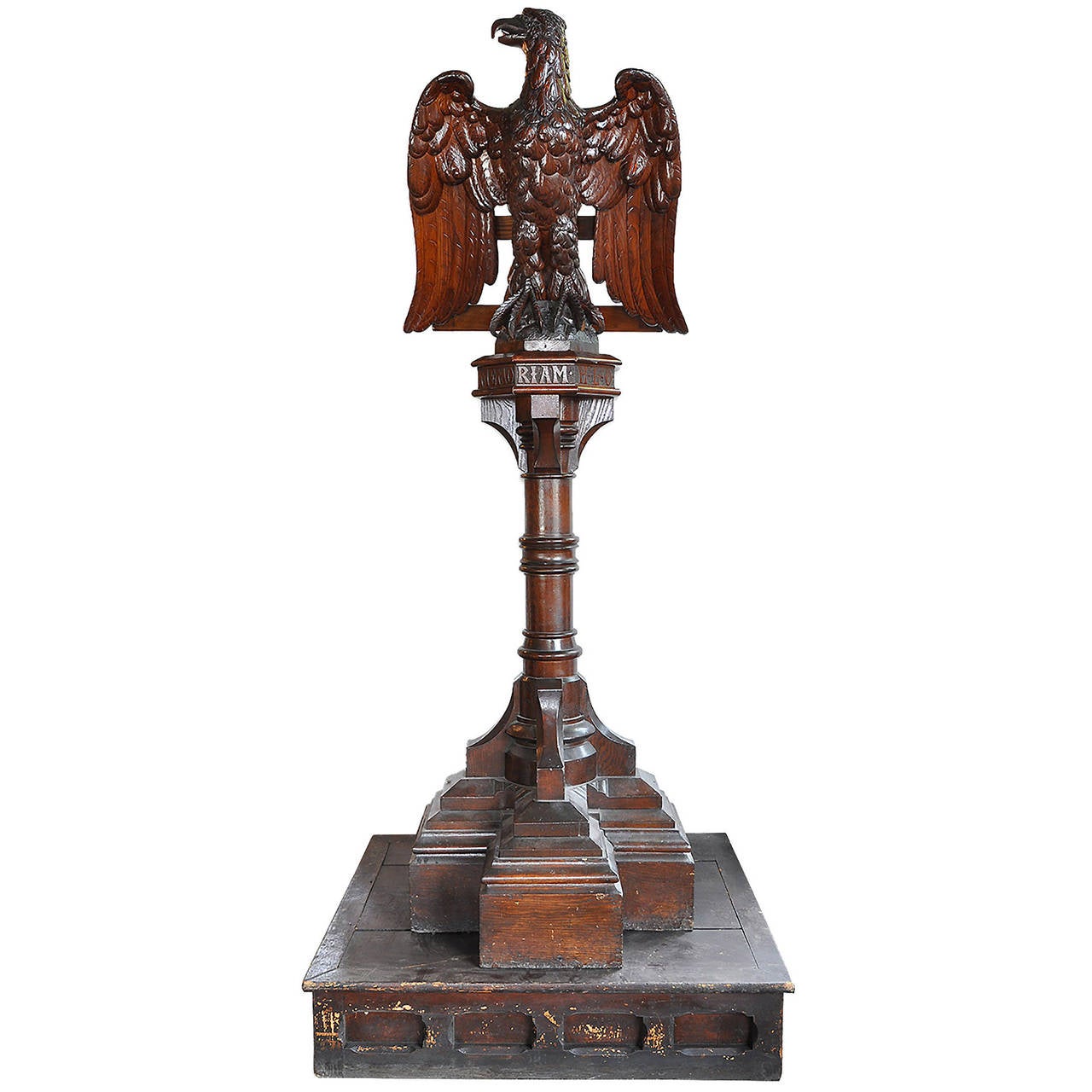 Hand Carved Oak Eagle Lectern at 1stDibs | eagle lectern for sale ...