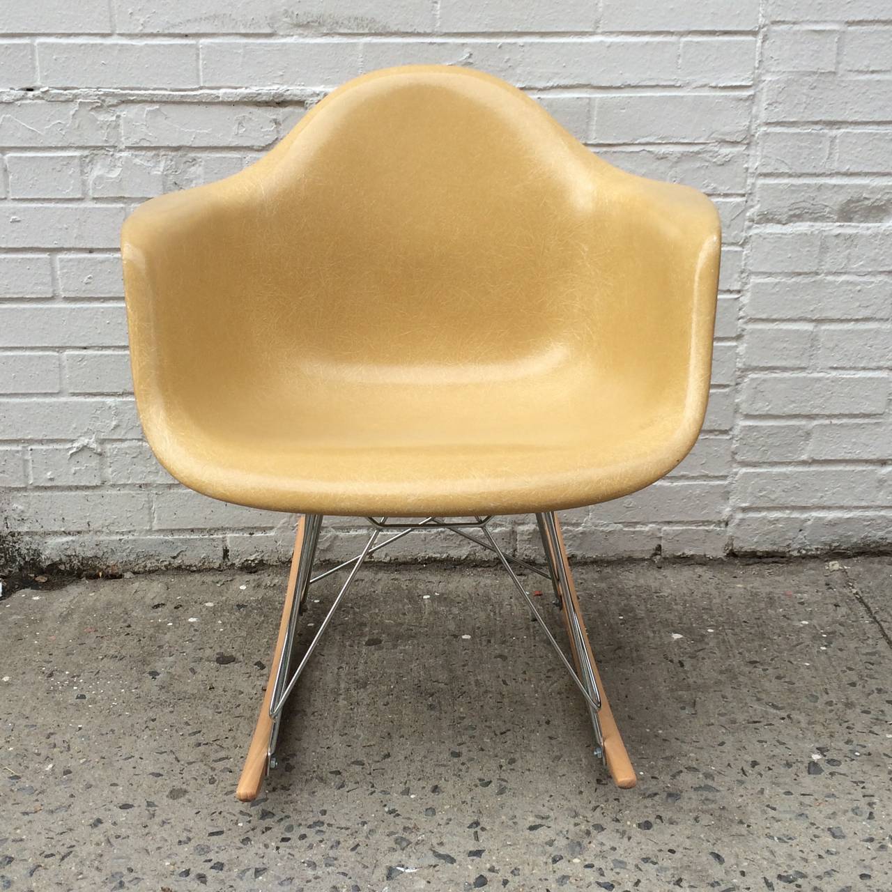 Herman Miller Eames Ochre RAR Rocker For Sale at 1stDibs
