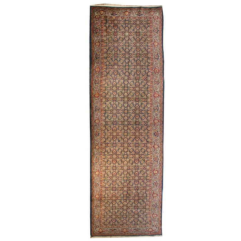 Early 20th Century Tabriz Runner For Sale at 1stDibs
