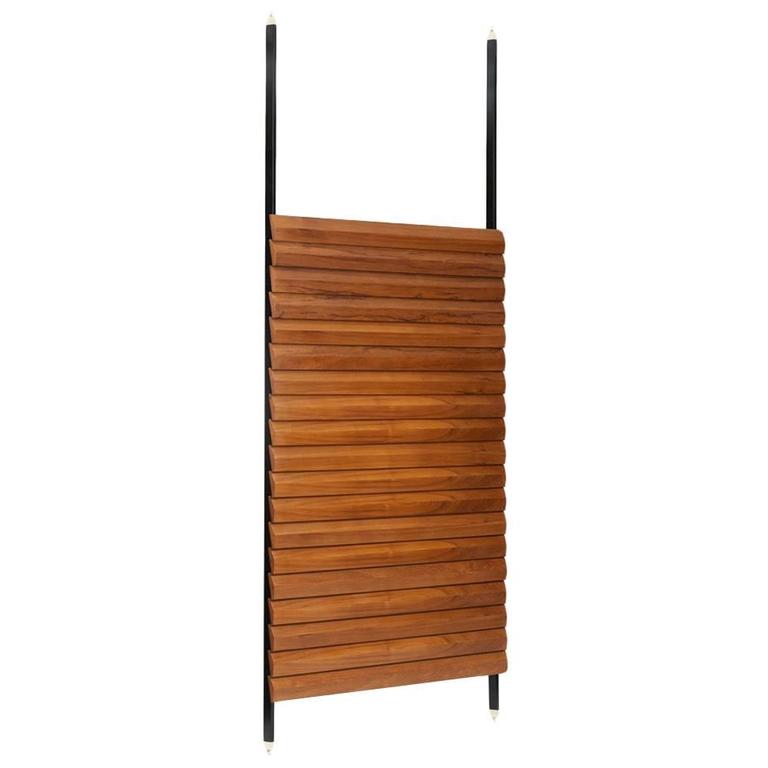 Italian Midcentury Teak Room Divider at 1stDibs