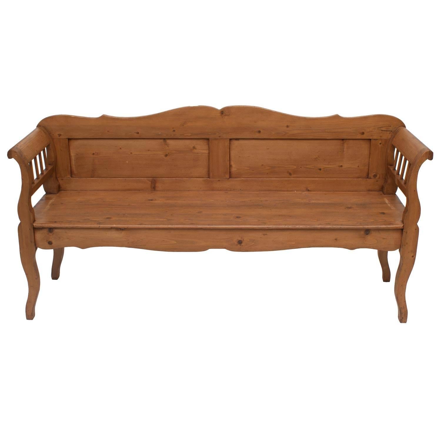 Pine Bench at 1stDibs