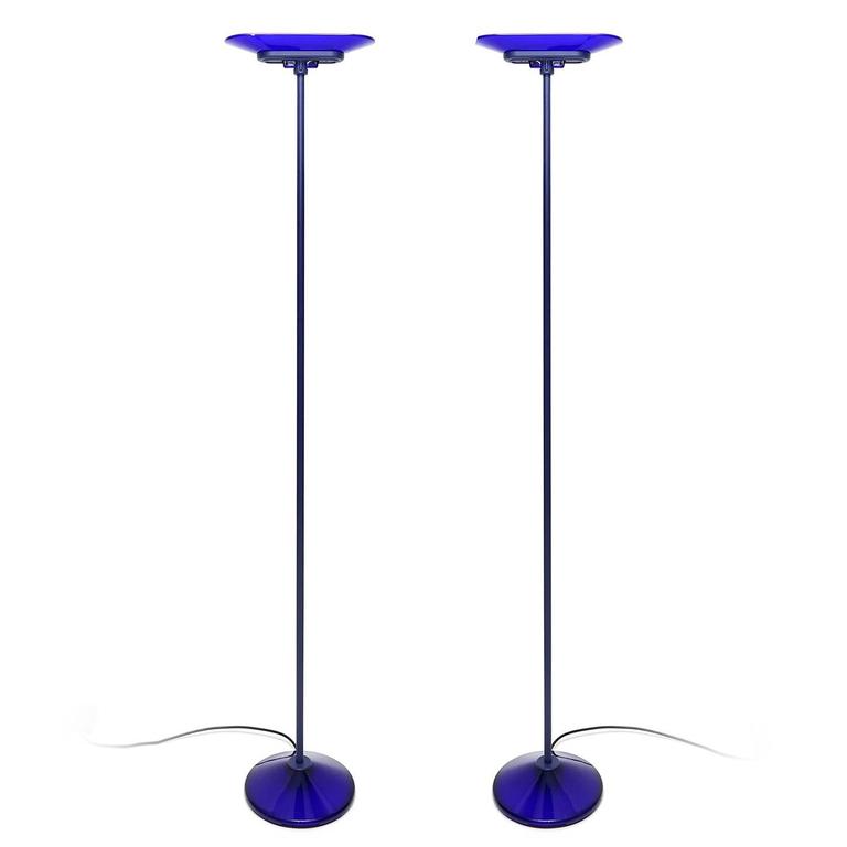 Pair of 'International Klein Blue' Uplighters at 1stDibs