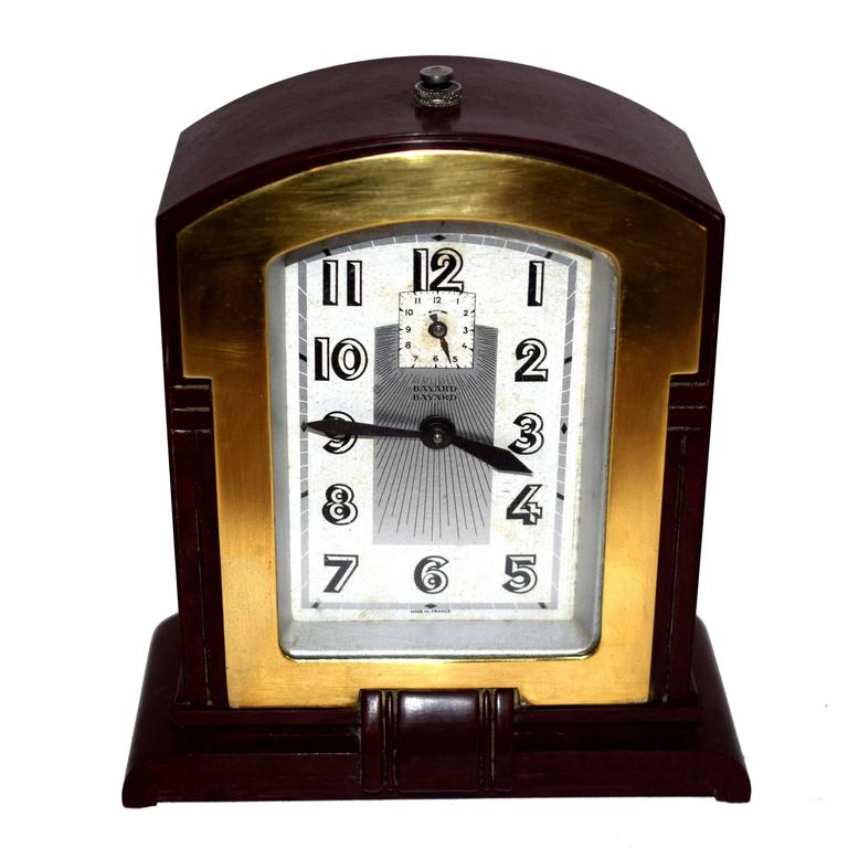 1930s Art Deco JAZ Bakelite Mantle Clock at 1stDibs