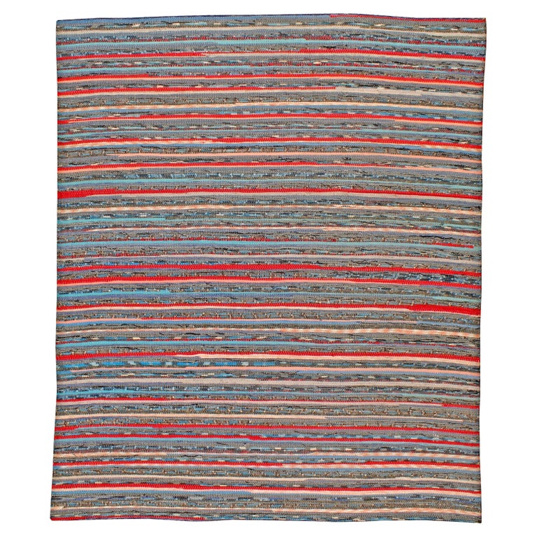 Vintage American Braided Rug For Sale at 1stDibs
