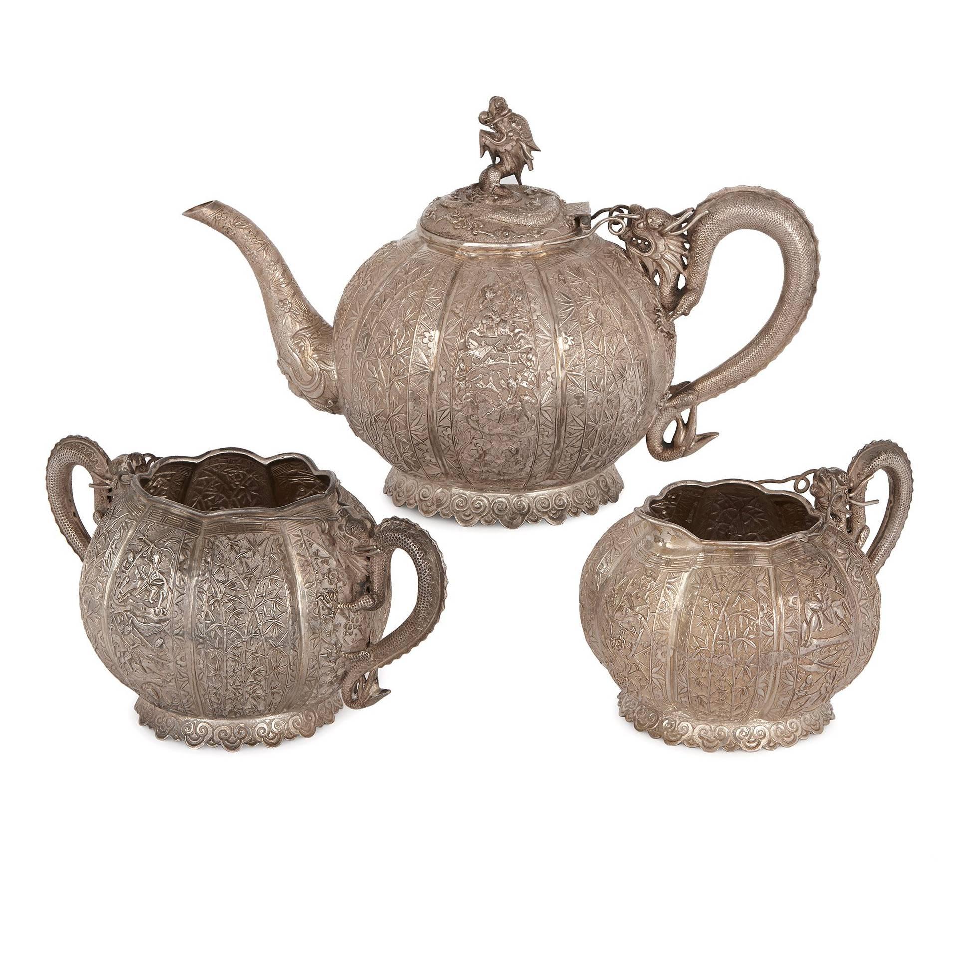 19th Century Tea Sets - 444 For Sale at 1stDibs | antique tea set ...