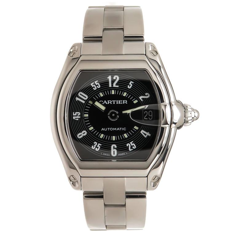 Cartier Stainless Steel Roadster Automatic Wristwatch Ref 2510 at ...