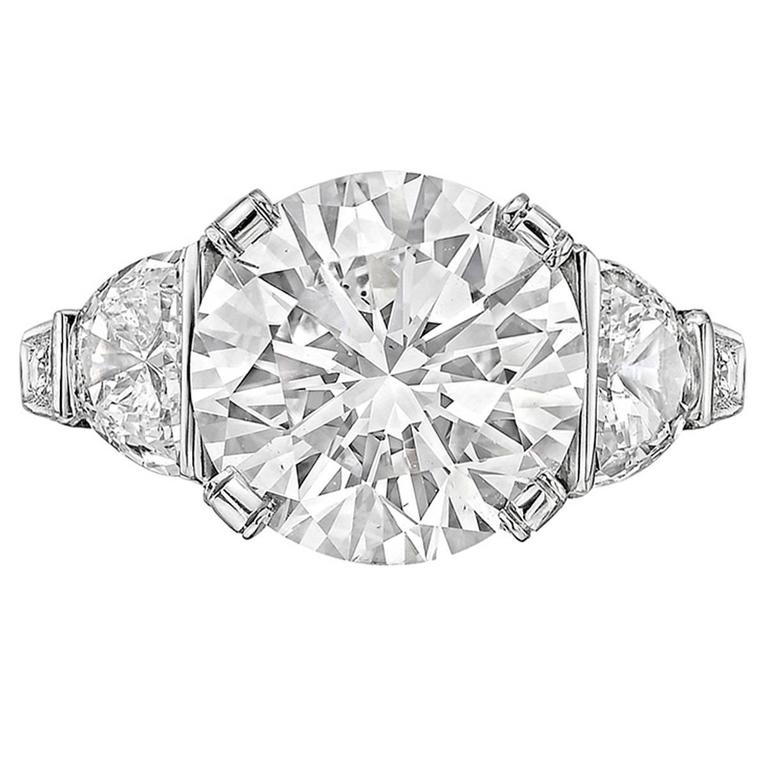 4.03 Carat Round Brilliant Cut Diamond Ring at 1stDibs | brilliant cut ...