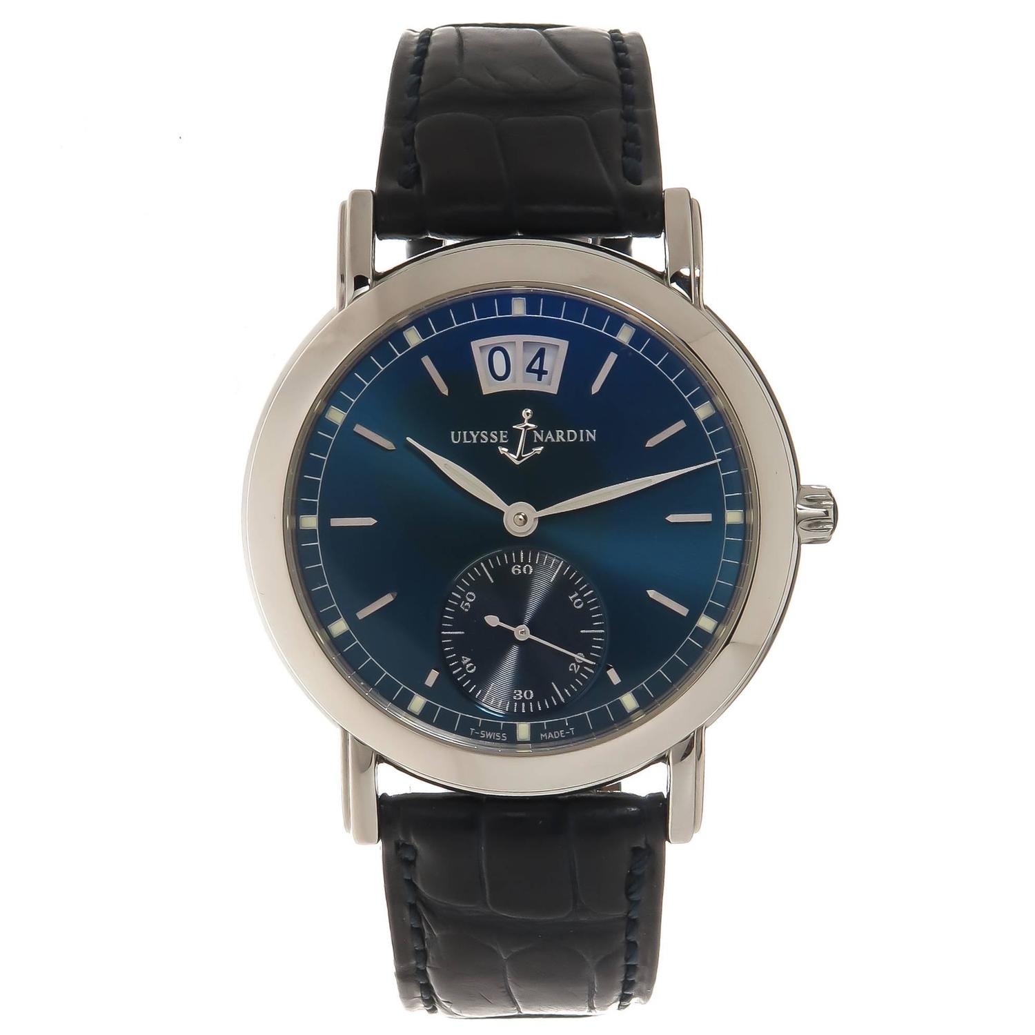 Ulysse Nardin San Marco Big Date Steel Wrist watch For Sale at 1stdibs