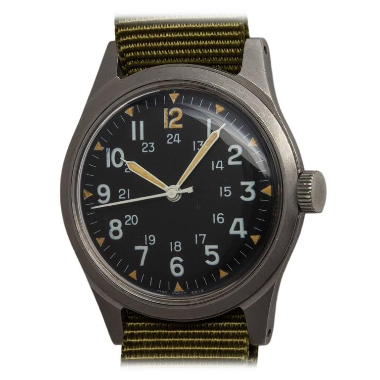 Hamilton US Military Issue Vietnam Era Wristwatch c. 1975 at 1stDibs ...