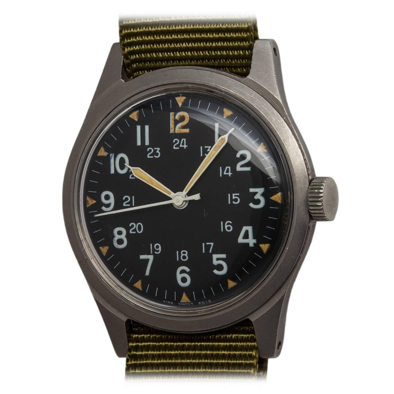 Hamilton US Military Issue Vietnam Era Wristwatch c. 1975 at 1stdibs