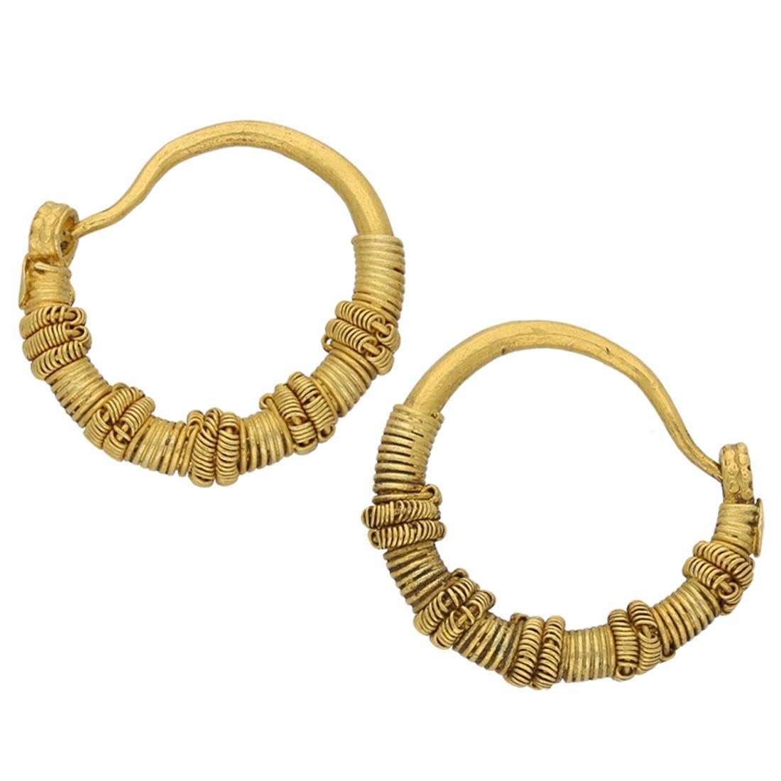 Museum quality Ancient Greek wirework earrings, circa 5th-4th century ...