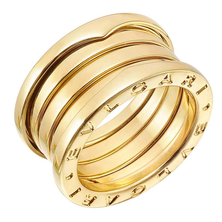 Bulgari Yellow Gold B.Zero1 4-Band Ring at 1stDibs