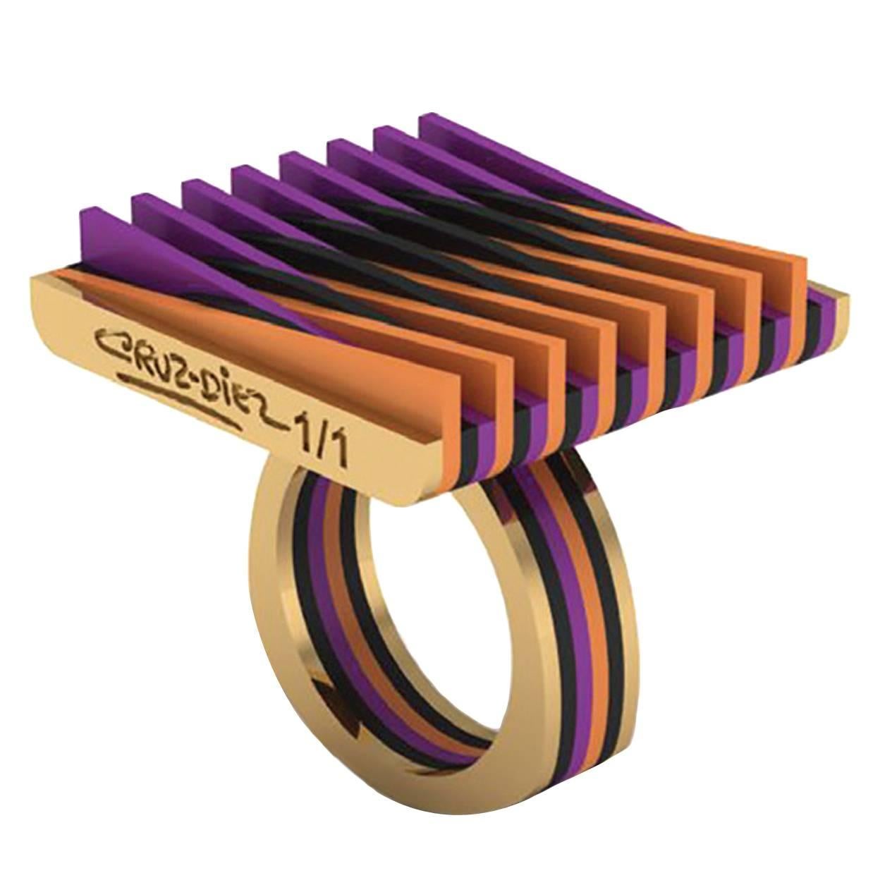 2014 Carlos Cruz Diez Limited Edition Physichromie Ring A For Sale at ...