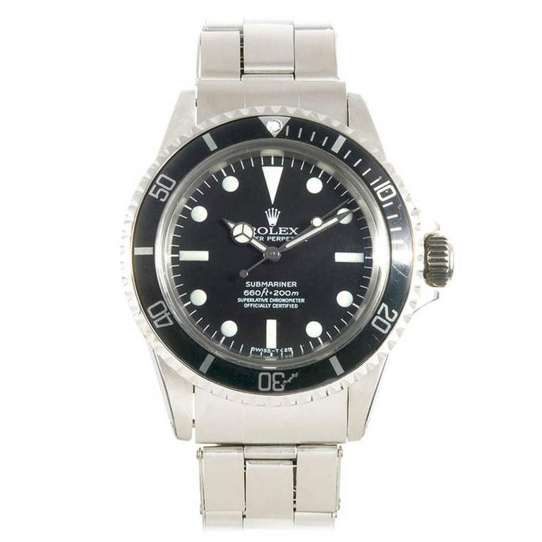 Rolex Stainless Steel Submariner Wristwatch at 1stDibs