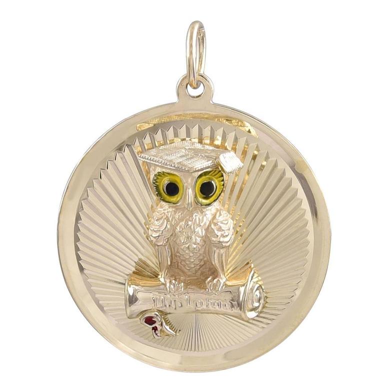 Dankner and Sons Enamel Gold Graduation Charm at 1stDibs | dankner ...