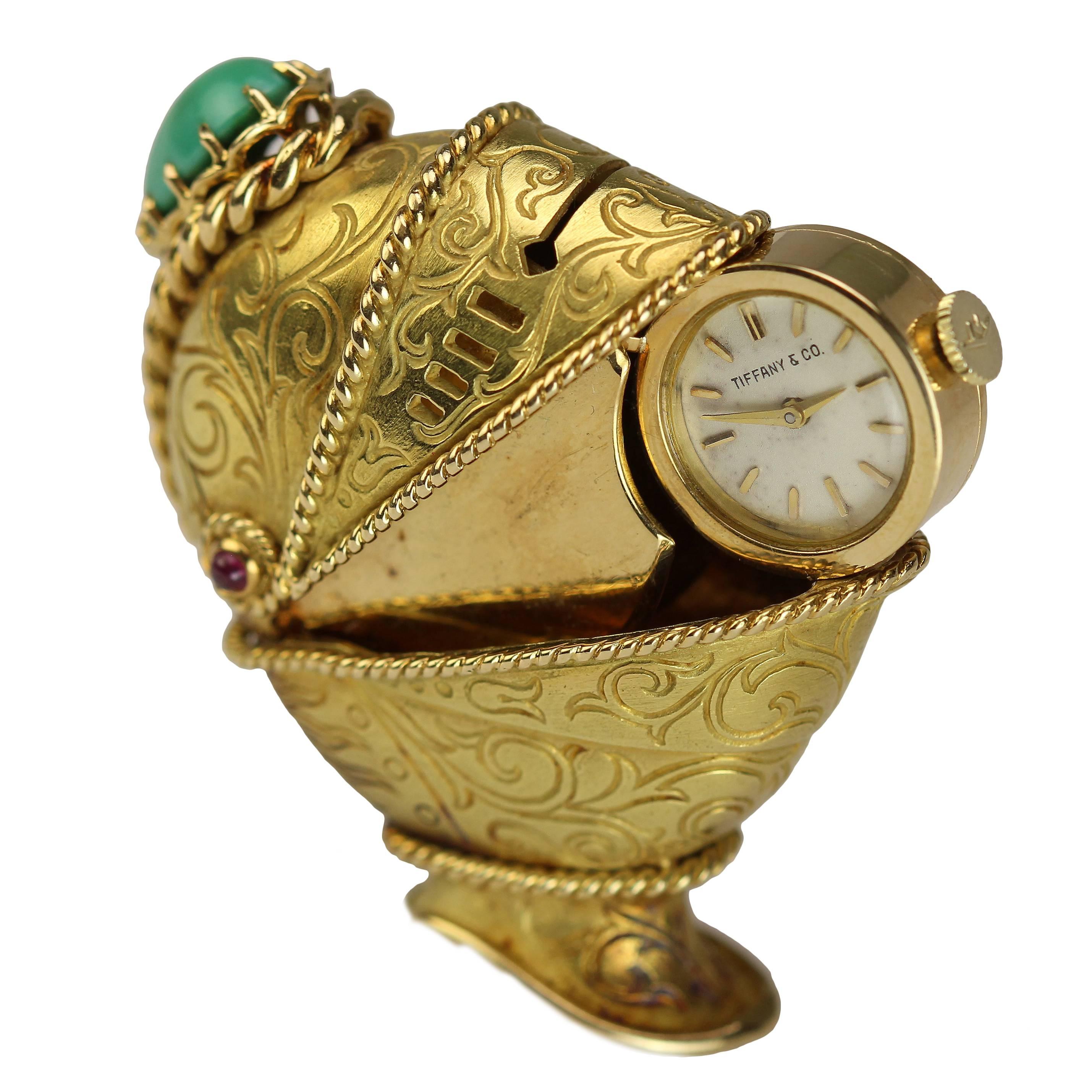 Tiffany and Co. Movado Yellow Gold Purse Watch at 1stDibs | tiffany purse