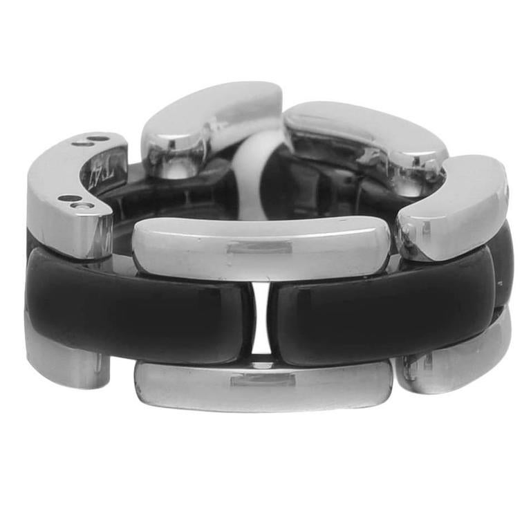 Chanel Ultra Ceramic Gold Ring at 1stDibs | chanel ultra ring