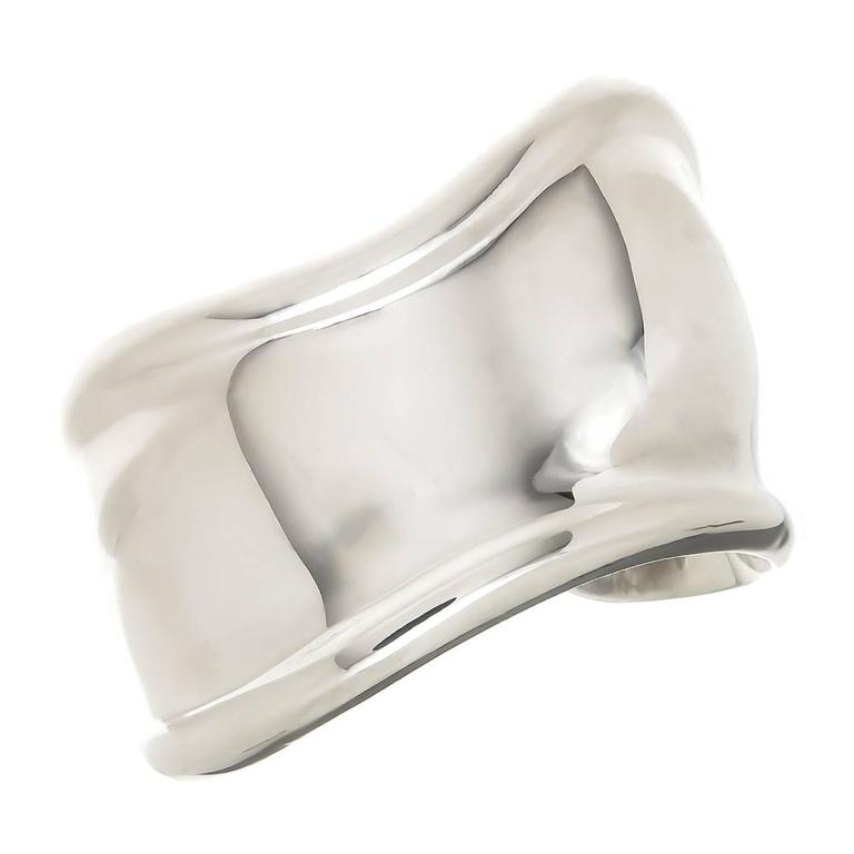 Tiffany and Co. Elsa Peretti Sterling Bone Cuff Bracelet at 1stDibs ...