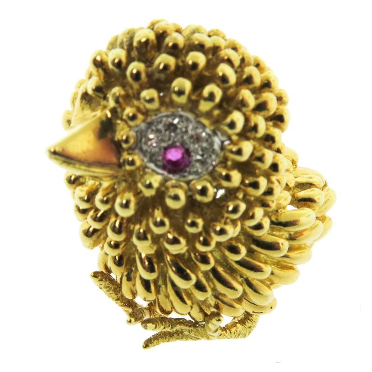 Kutchinsky Baby Chick Pin at 1stDibs