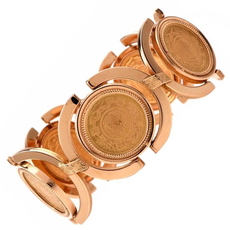 Middle Eastern Gold Coin Bracelet at 1stDibs | middle east gold coins ...