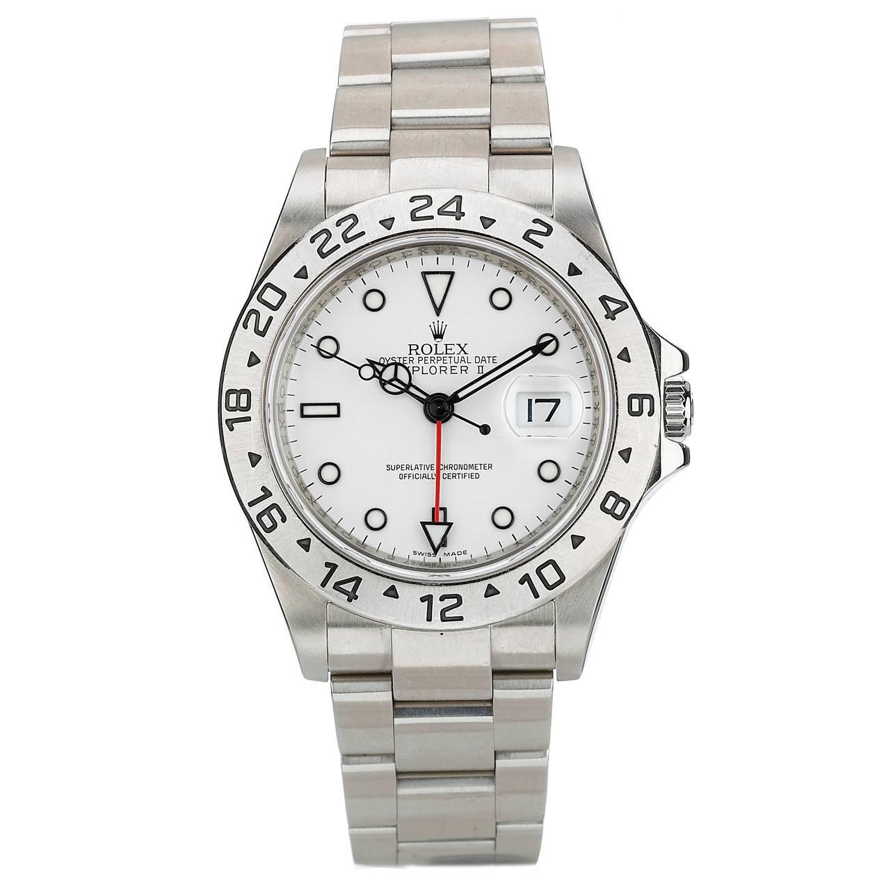 Rolex Explorer White Face - 7 For Sale on 1stDibs