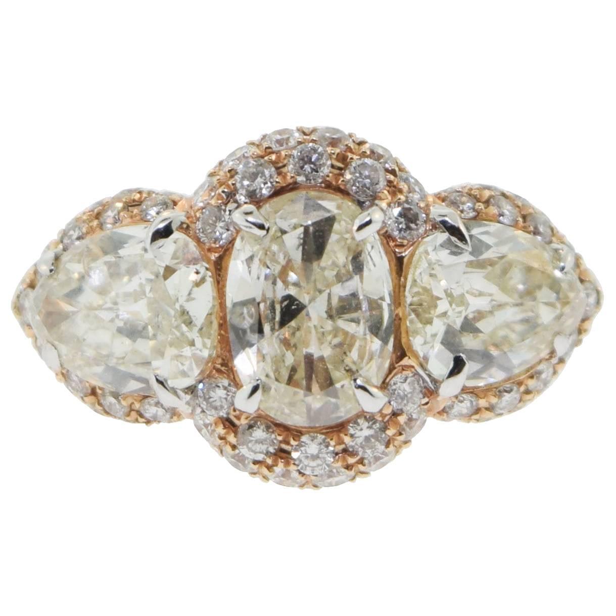 Circlet Diamond Gold Ring and Wedding Band at 1stDibs
