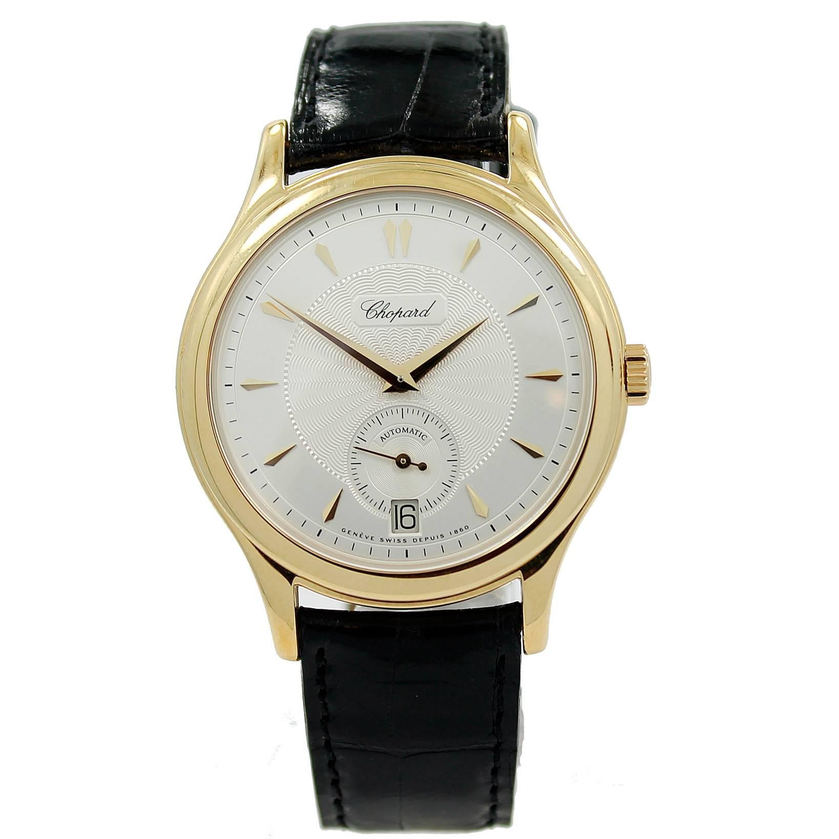 Chopard Yellow Gold L.U.C. Ltd. Ed. Self Winding Wristwatch at 1stDibs