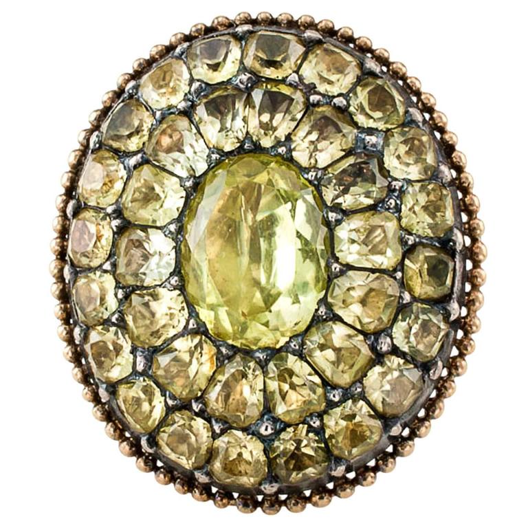 Georgian Chrysoberyl Gold Ring For Sale at 1stDibs | antique ...