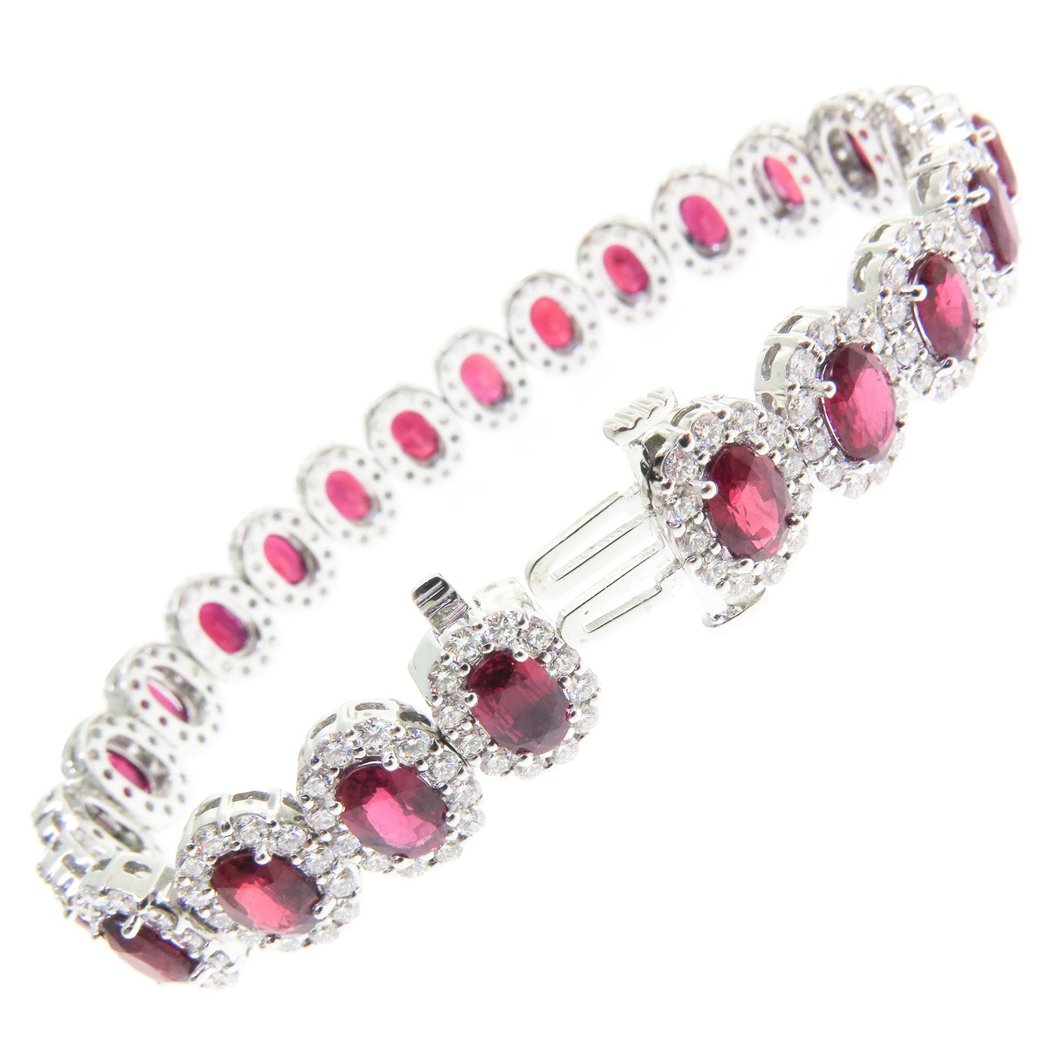 Ruby Gold Ruby Rams' Head Bracelet at 1stDibs