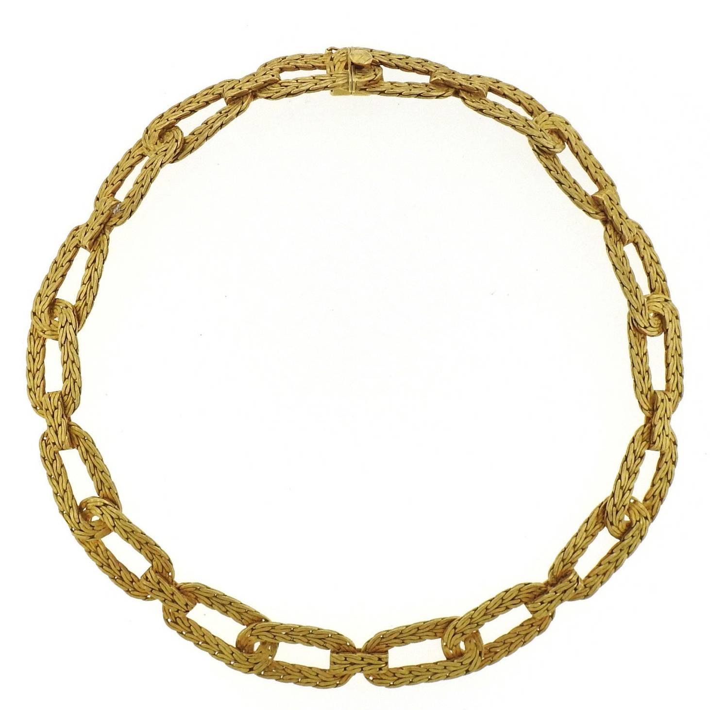 Buccellati Gold Rope Twist Necklace at 1stDibs